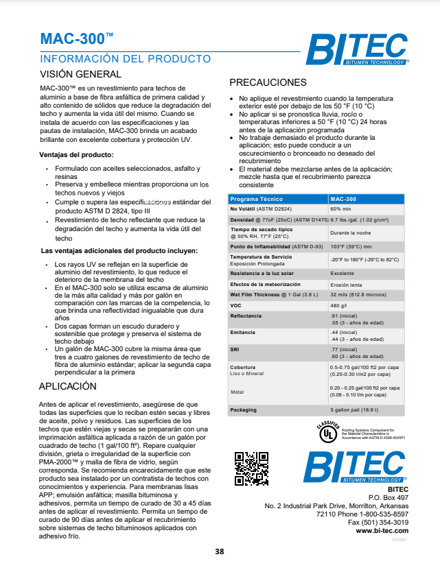 MAC-300™ Esp - BITEC, INC.